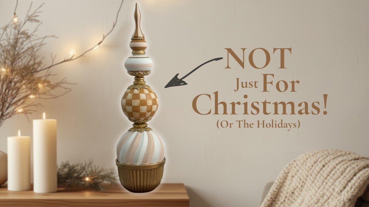 DIY Ornament Topiary | Elegant Christmas Decor That Works Beyond the ...