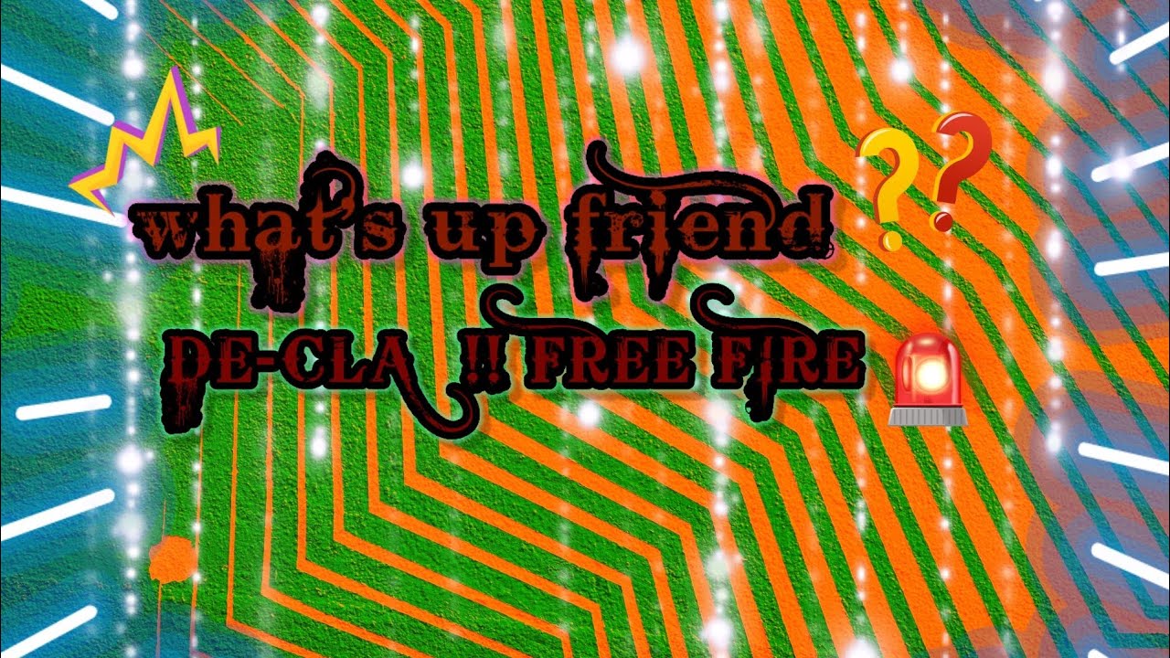 What's up friend !! FREE FIRE 🔥 - YouTube