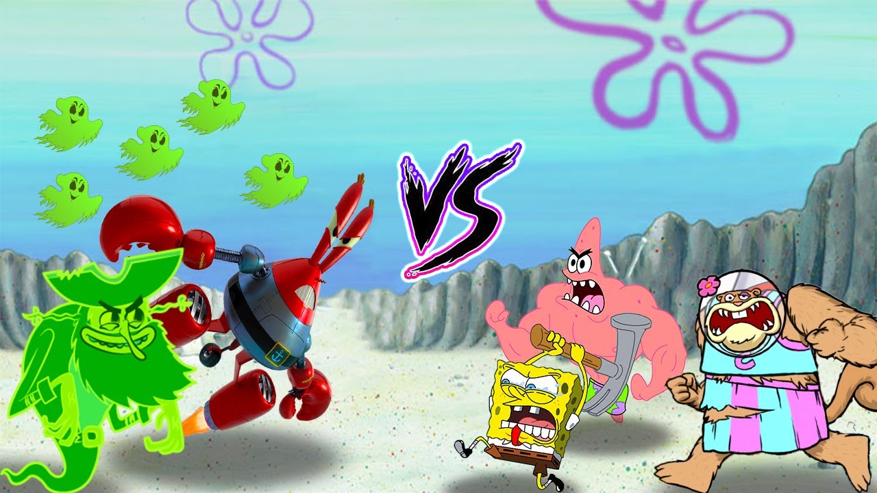 Reef Rumble: Mr Krabs and Flying Dutchman vs Spongebob Squarepants ...