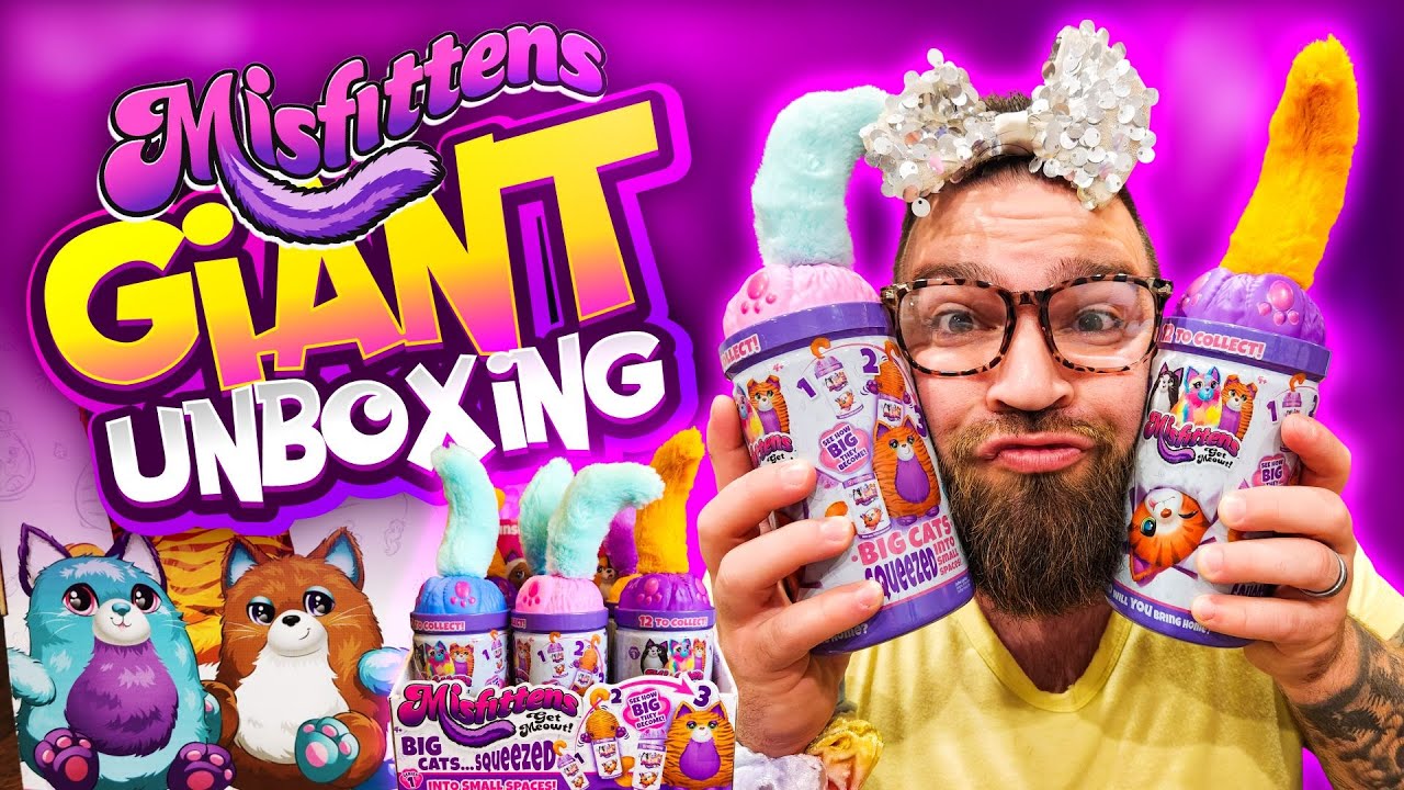 Misfittens Giant Unboxing! 😻 The Ultimate Surprise Inside A Mystery BOX! @TheAwesomeLawsons ...