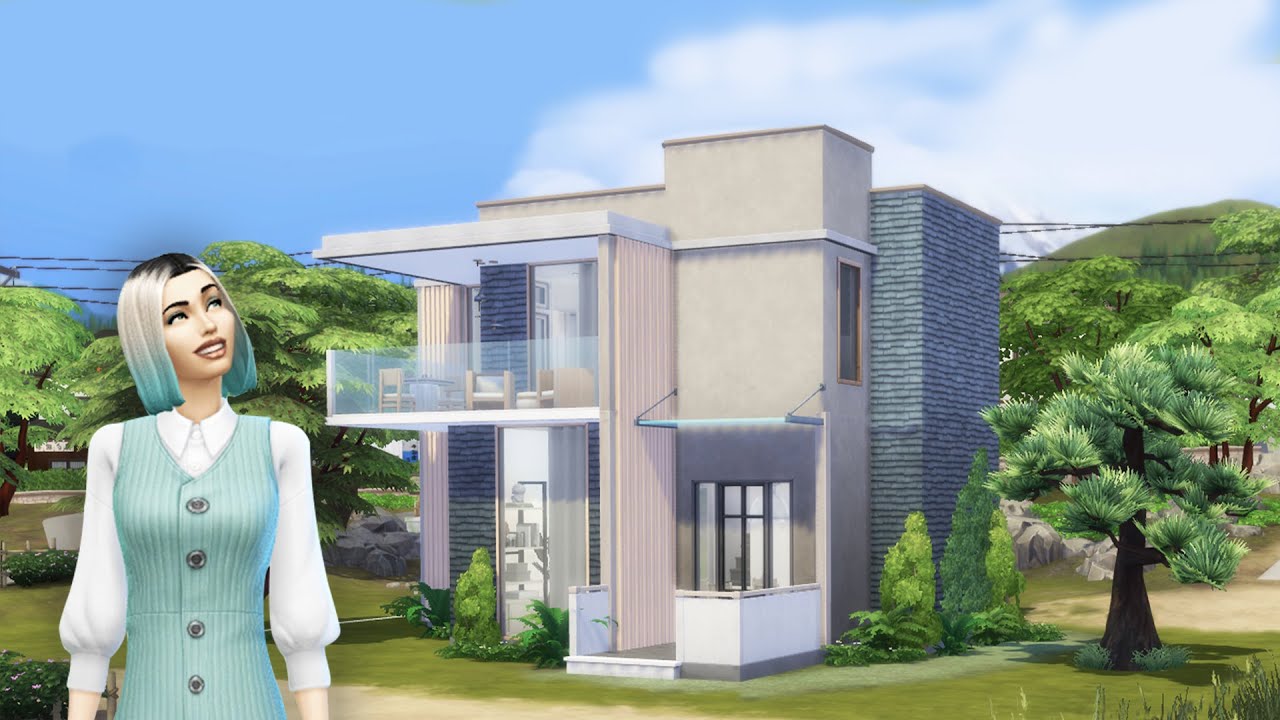 MINT HOUSE | not so berry | The Sims 4 | Speedbuild - YouTube