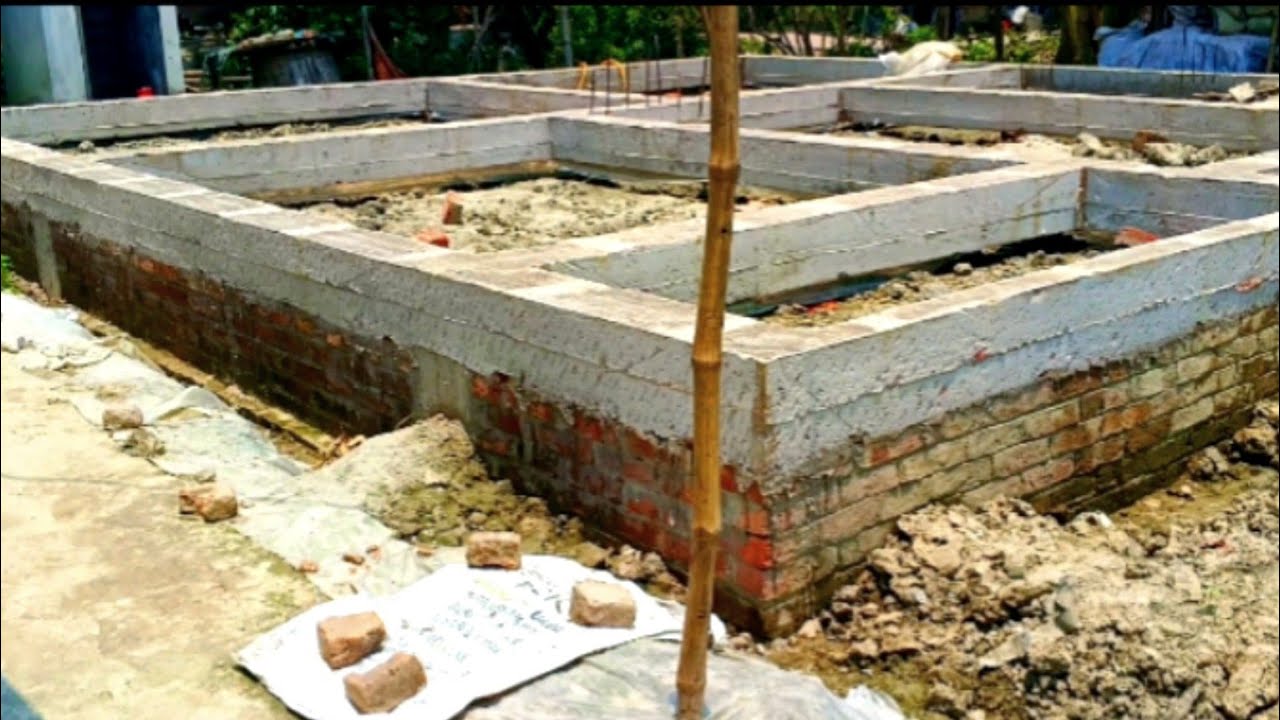 একতলা ফাউন্ডেশন করে তিন বেডরুম বাড়ির নির্মাণ। শর্ট করলাম ফাউন্ডেশন ...