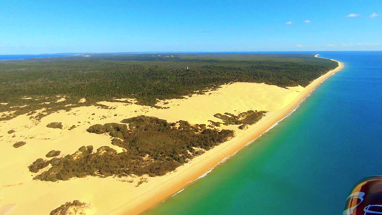 BEACH ACCESS - Sandy Cape Lighthouse and the Beach - YouTube