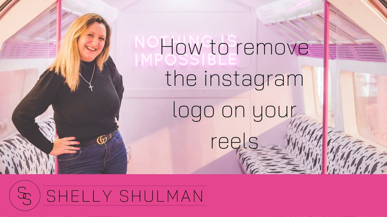How to remove the instagram logo from your reels - YouTube