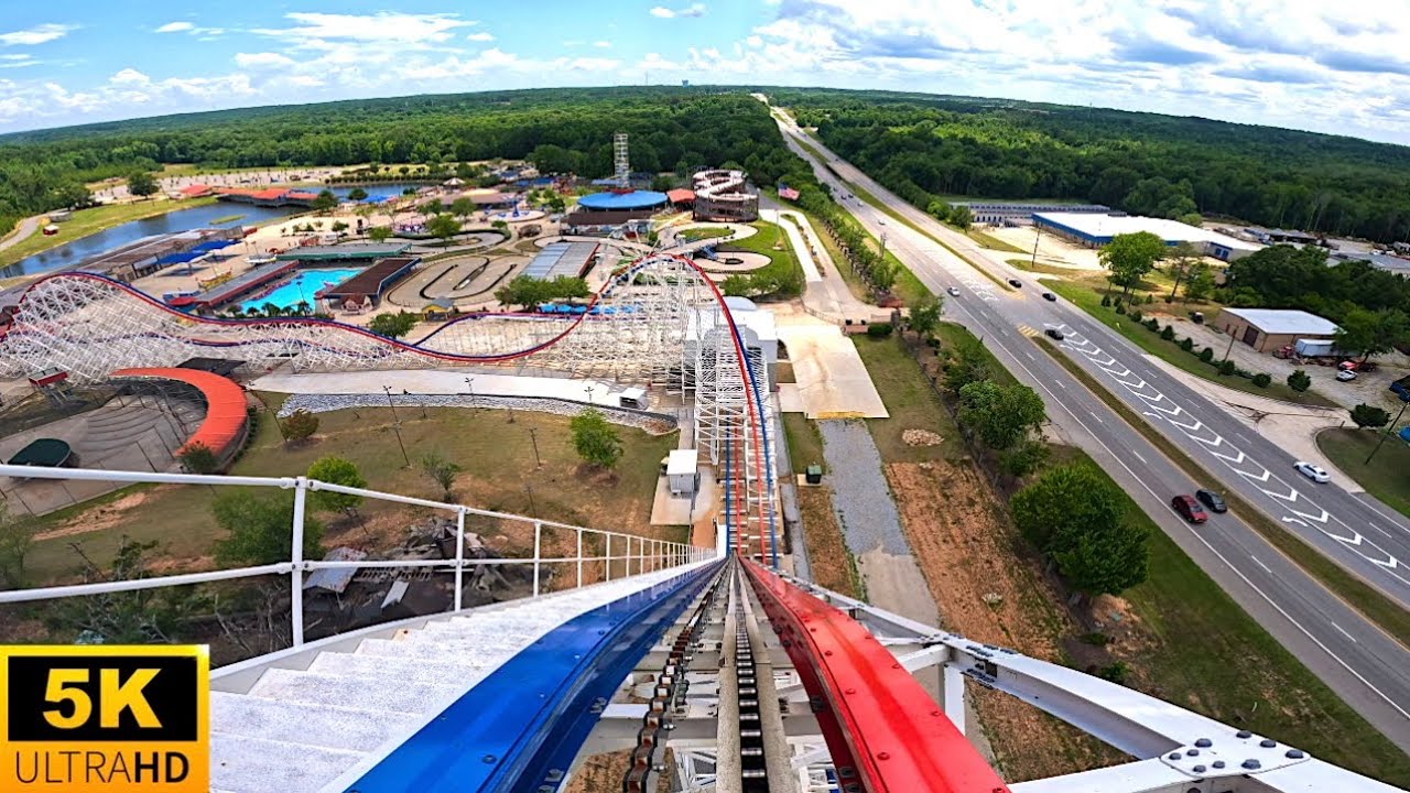 ArieForce One POV 5K BACKWARDS! RMC Hybrid Coaster Funspot Atlanta, GA ...