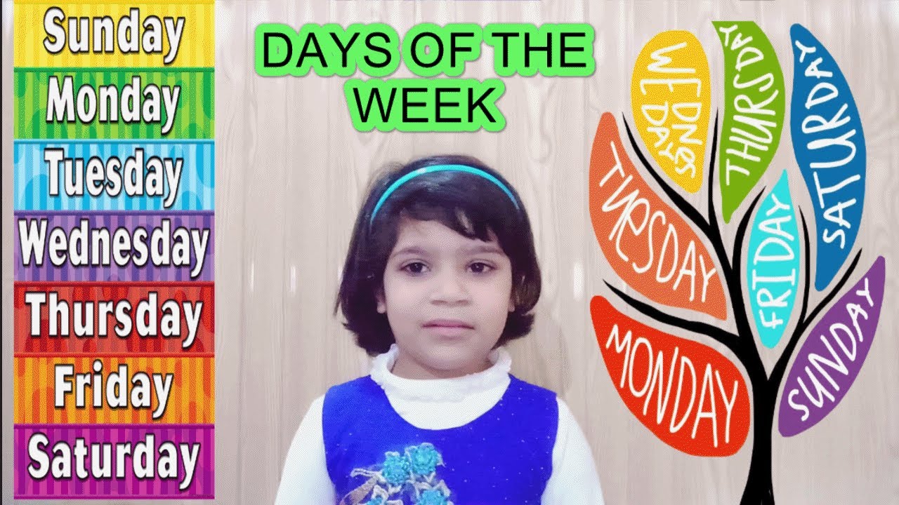 DAYS NAMES| DAY OF THE WEEK | KIDS LEARNING| FUN ACTIVITY | DAYS NAMES ...