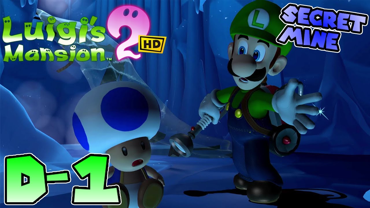 Luigi's Mansion 2 HD 100% Walkthrough - Secret Mine D-1: Cold Case ...