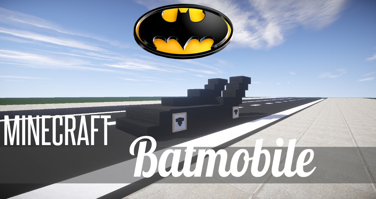 Minecraft Vehicle Tutorial - How to Build : Batmobile - YouTube