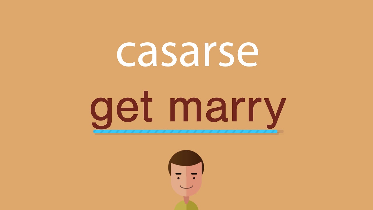 Cómo se dice casarse en inglés - YouTube