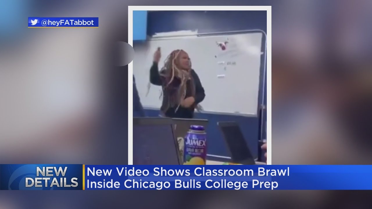 Video shows classroom brawl inside Chicago Bulls College Prep - YouTube