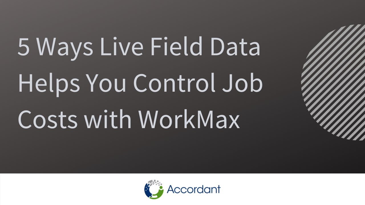 5 Ways Live Field Data Helps You Control Job Costs with WorkMax - YouTube