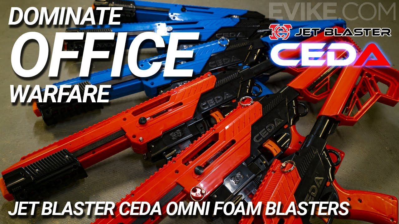 Dominate Office Warfare - Jet Blaster CEDA Omni Foam Blasters - YouTube
