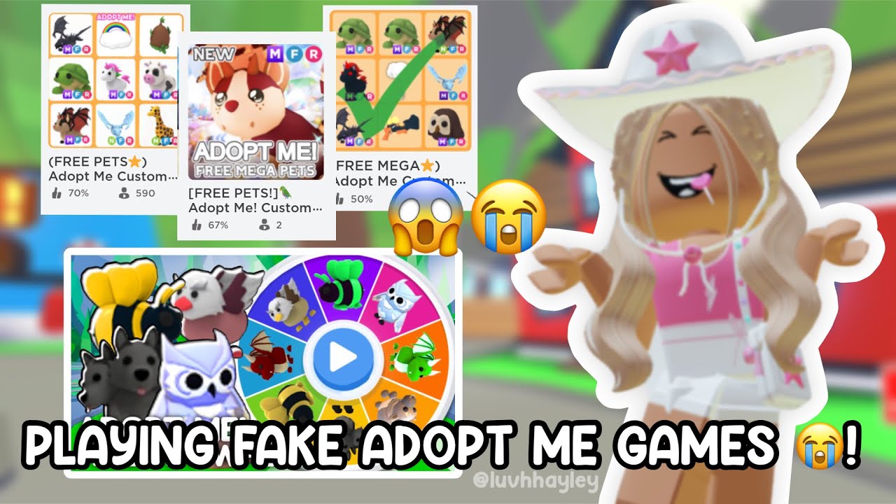 Playing *FAKE* Adopt Me games on Roblox 😭! || Roblox Adopt Me - YouTube