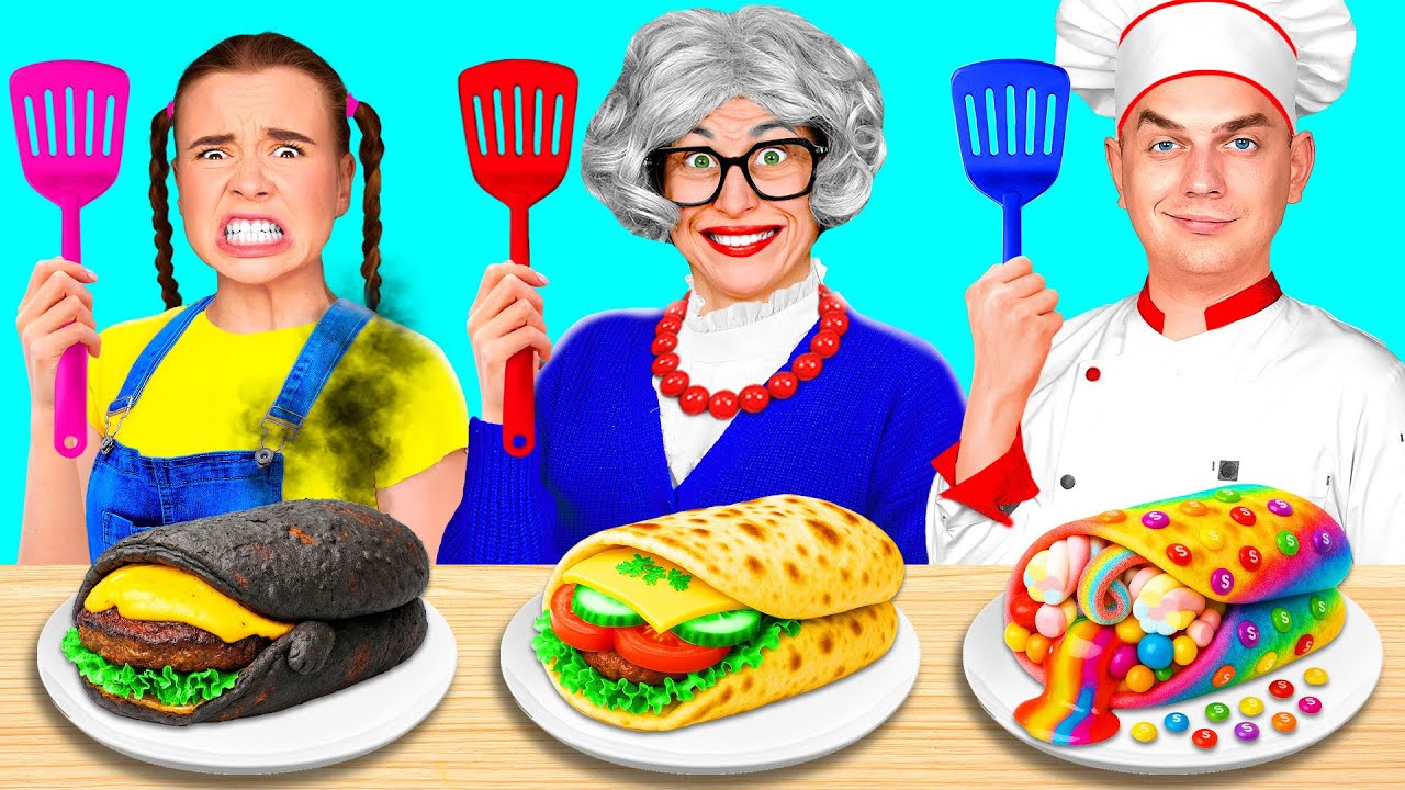 Me vs Grandma Cooking Challenge | Funny Kitchen Tricks by Fun Challenge ...