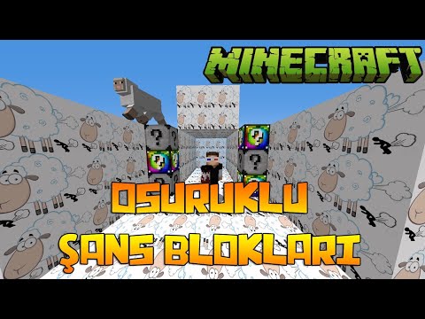 BLOK OSURUYOR! - Minecraft OSURUKLU ŞANS BLOKLARI! - Ahmet Aga