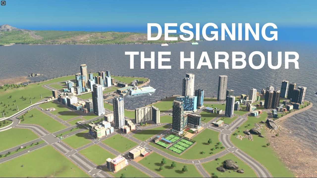 HOW to build a harbour for high traffic usage| Cities:Skylines - YouTube
