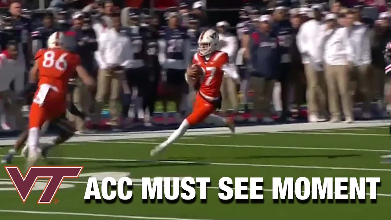 Virginia Tech Kicker John Love Uses His Legs In A Different Way | ACC ...