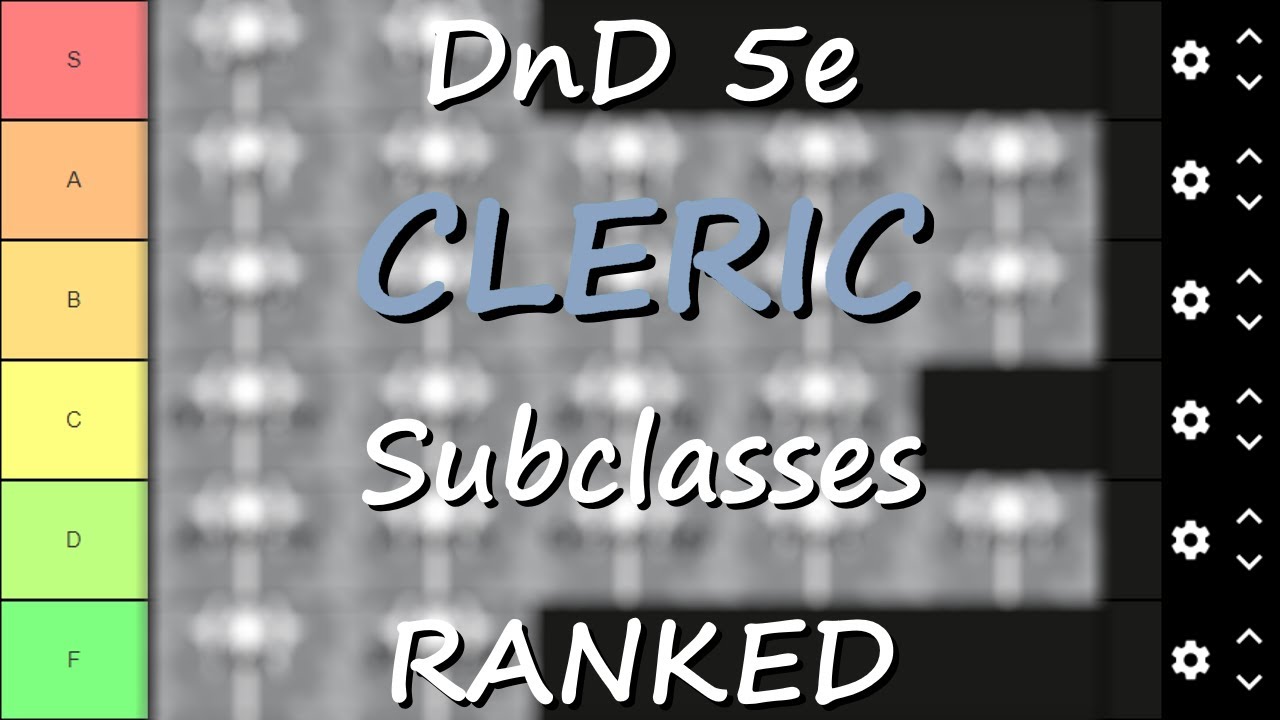 D&D 5e Cleric Subclass Tier List - YouTube
