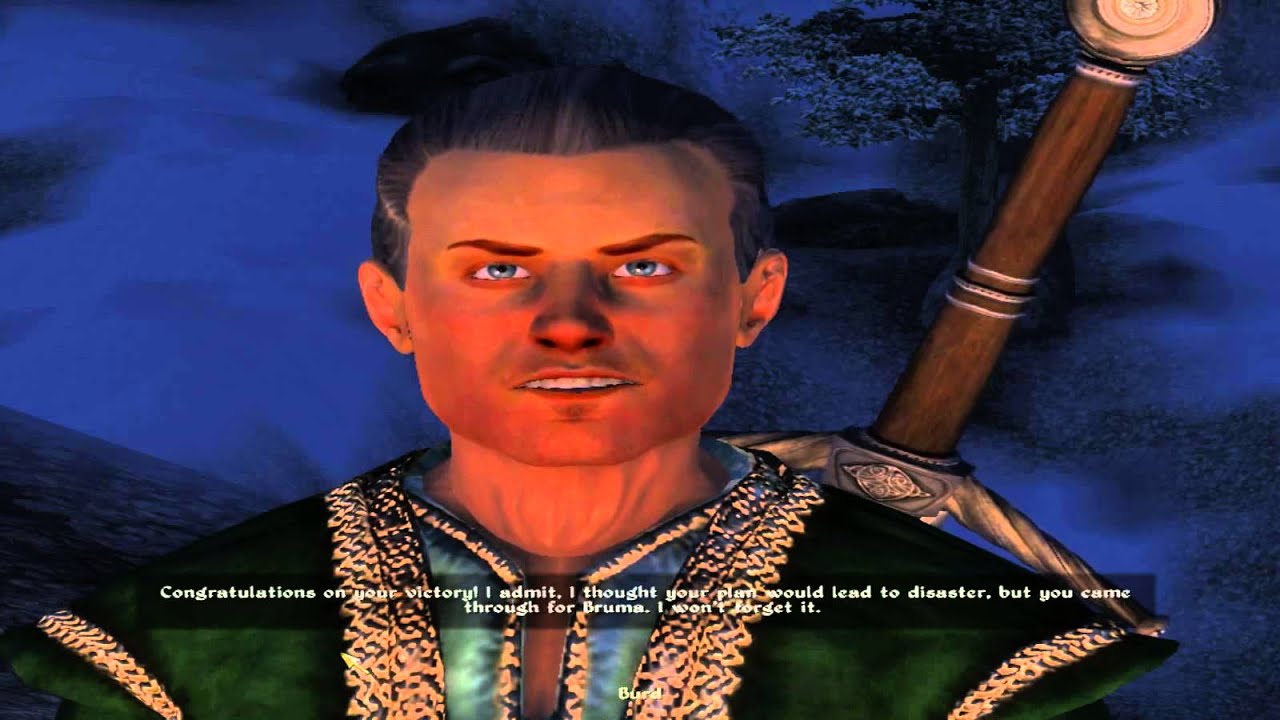 Oblivion - Captain Burd and a soldier - YouTube