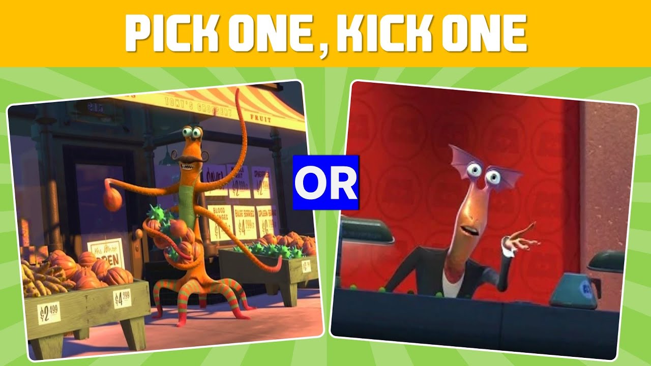 Pick One, Kick One DISNEY PIXAR Monsters Edition - YouTube