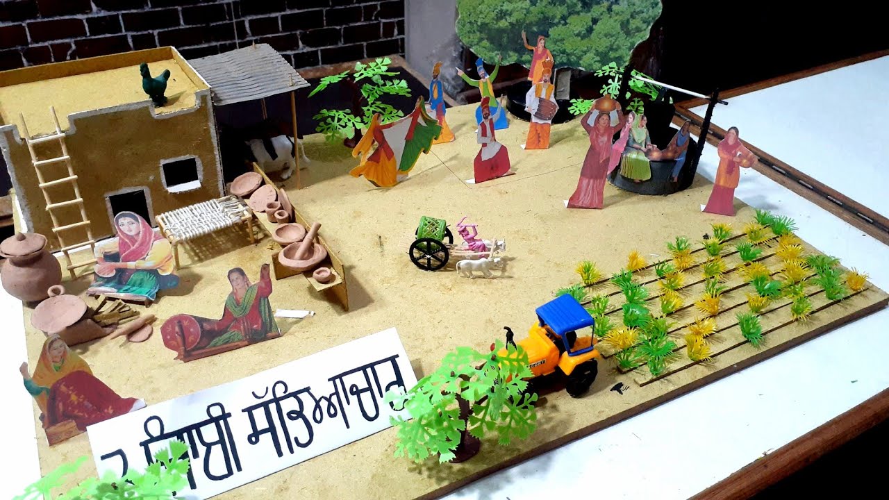 Model Of Pubjabi Culture @P_art_school - YouTube