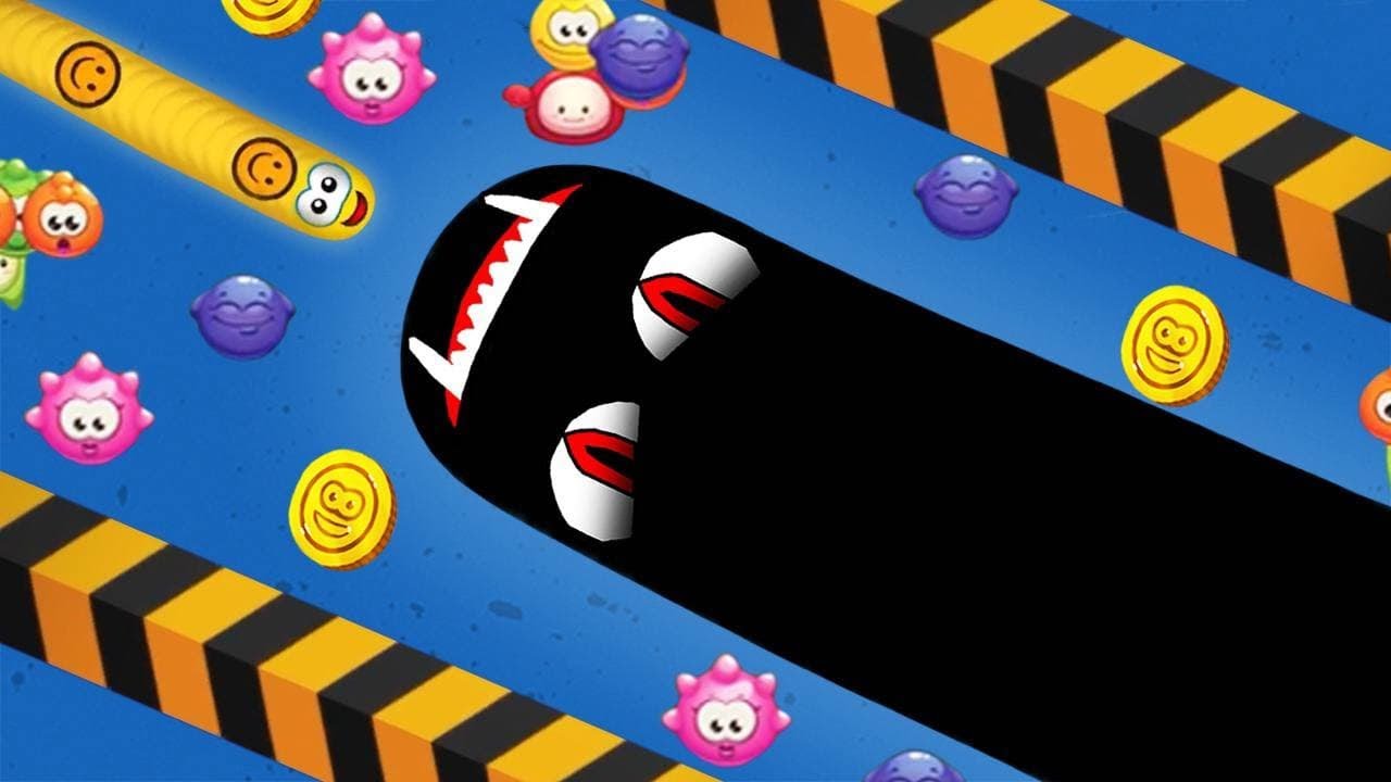 Worms Zone - the black demon eats everyone - Epic Worms Zone Best ...