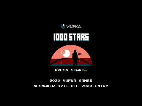 1000 Stars Demo Walkthough / Longplay (NESmaker Byte Off 2020 entry ...