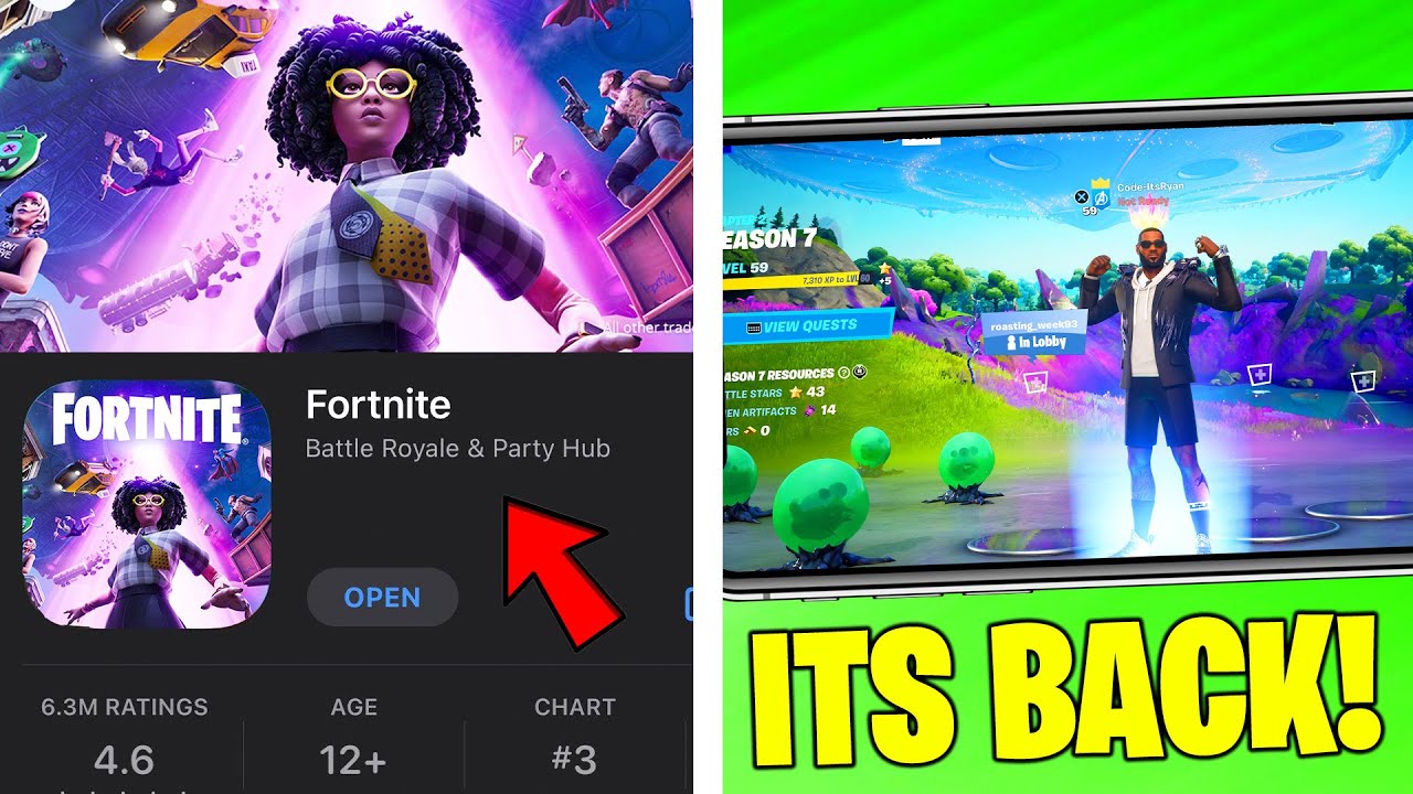 FORTNITE MOBILE SEASON 7 UPDATE FOR ALL PLAYERS! (Fortnite Mobile Is ...