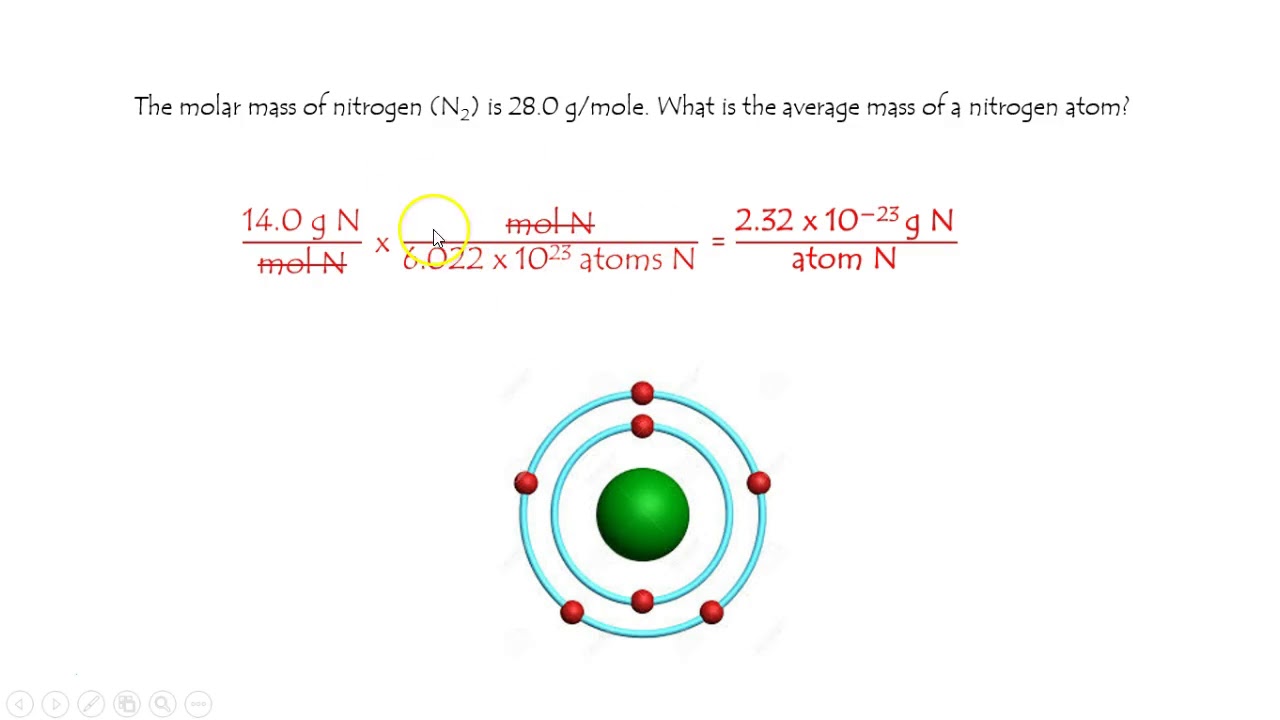 What Is The Average Mass Of A Nitrogen Atom YouTube what-is-the-average-mass-of-a-nitrogen-atom-youtube