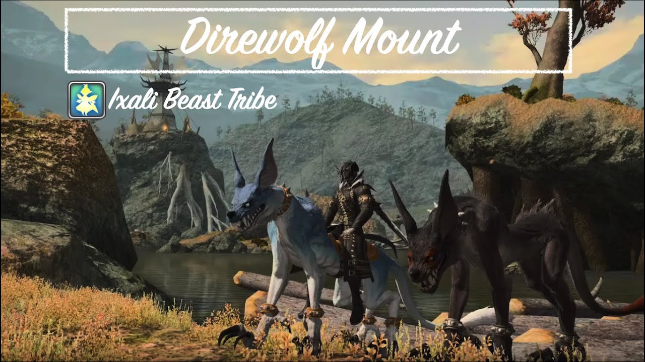 Final Fantasy XIV - Direwolf Mount - YouTube