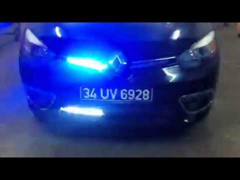 Siren ledli Çakar lamba rektör makam aracı ümit Şahin