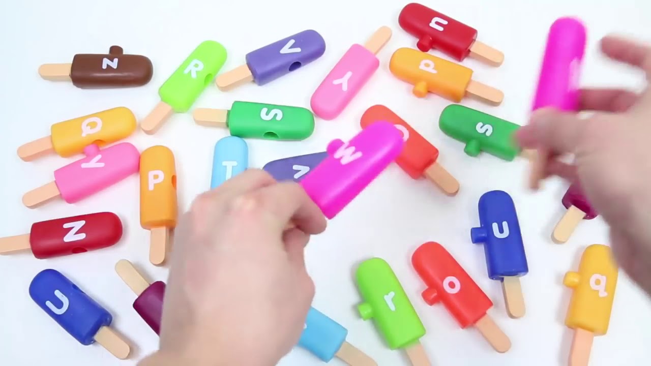 Learn the Alphabet for Kids Toddlers with Alpha Pops Rainbow Slime ...