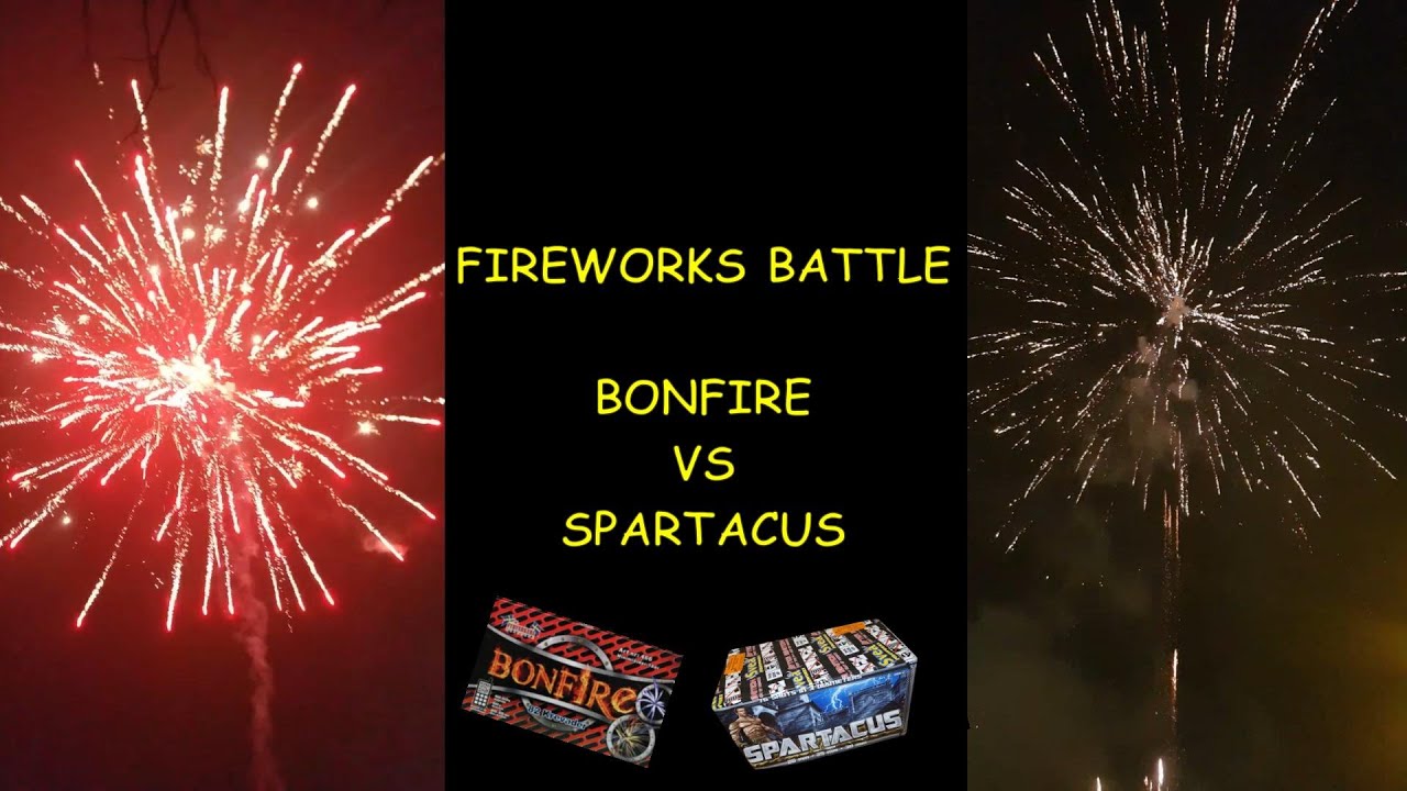 Fyrverkeri jämförelse Bonfire vs Spartacus // Fireworks battle ...