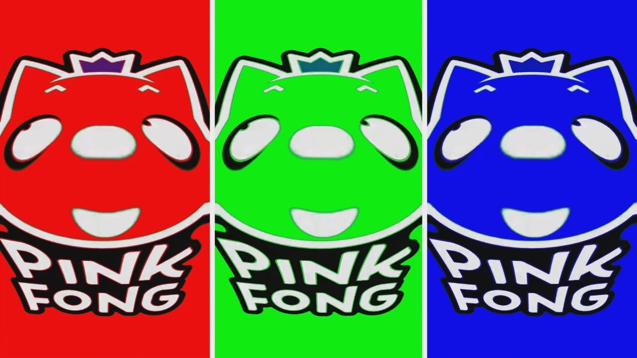 Pinkfong Logo Effects In RED, GREEN AND BLUE - YouTube