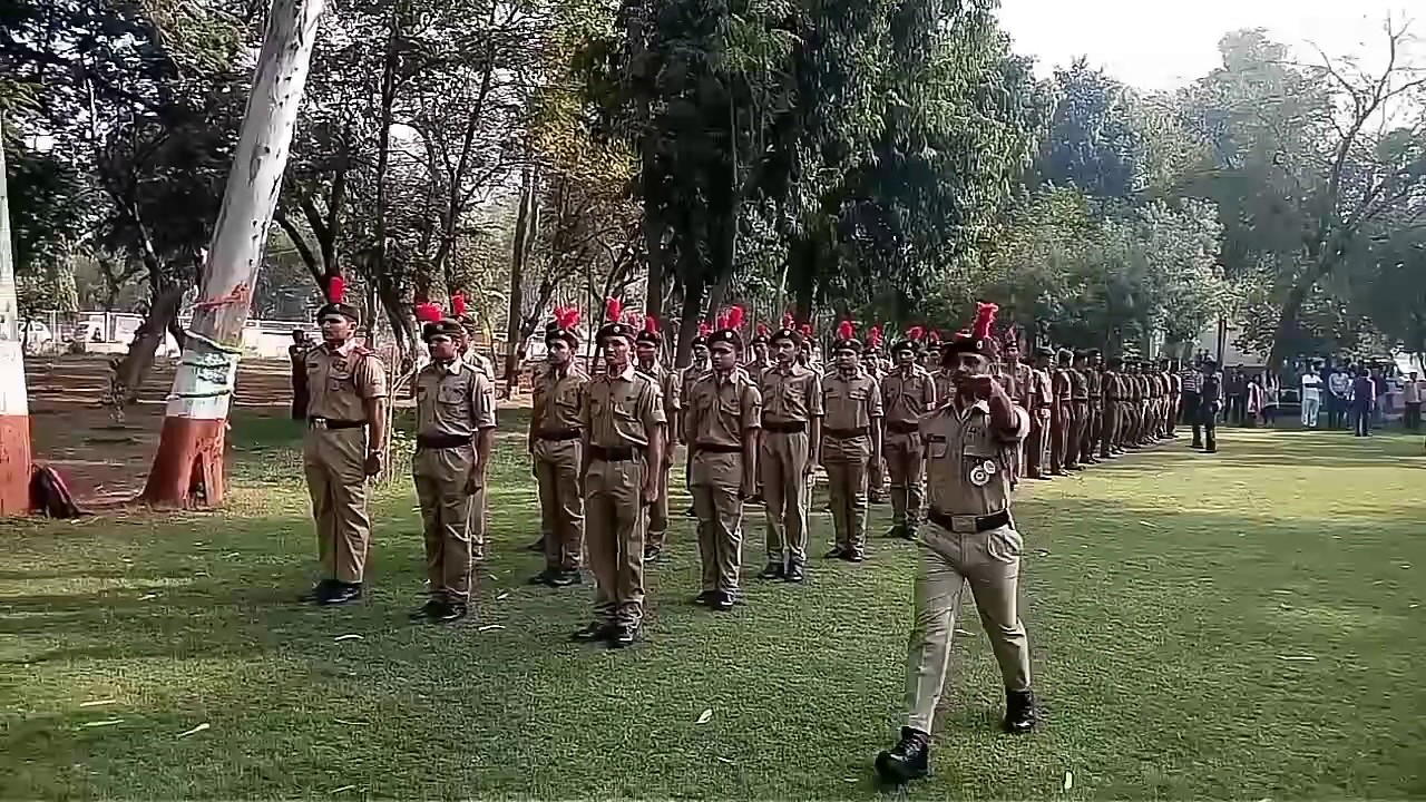 NCC Parade on the 68th Republic day celebrations @ LDCE - YouTube