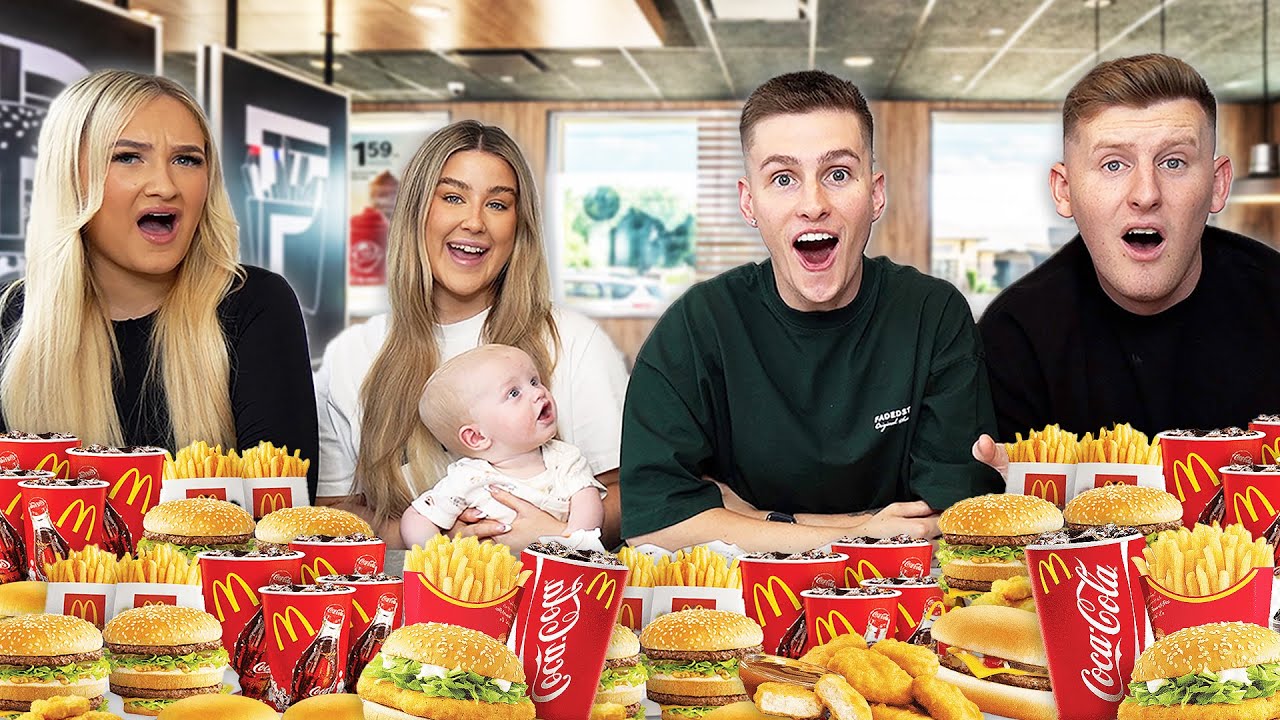 Last To STOP Eating MCDONALDS Wins £1,000 VS BRANDONIO AND ERIN BOWYER ...