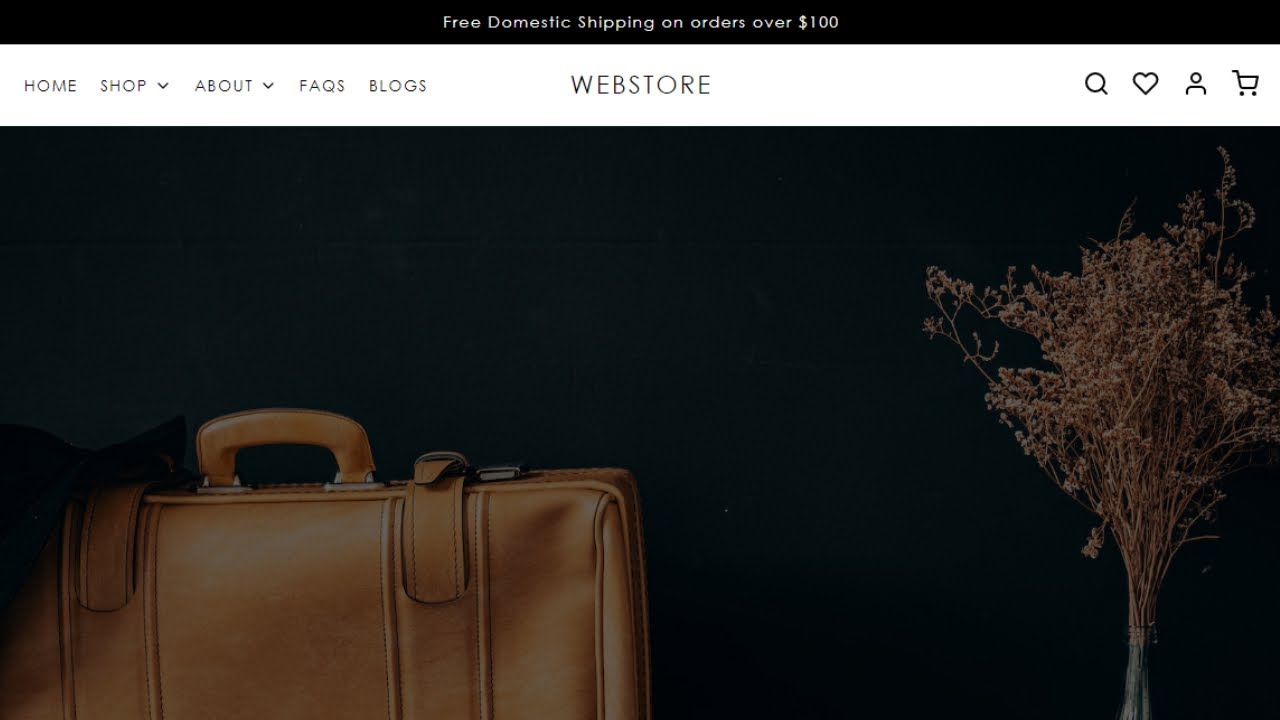 How To Make A Website With Transparent Header and Megamenu| HTML & CSS ...