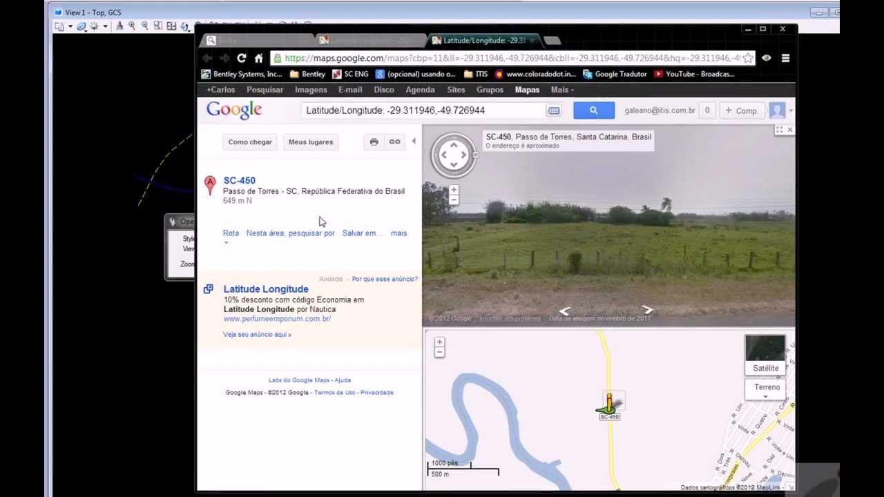 MicroStation - Como integrar o arquivo DGN com o Google Maps - YouTube