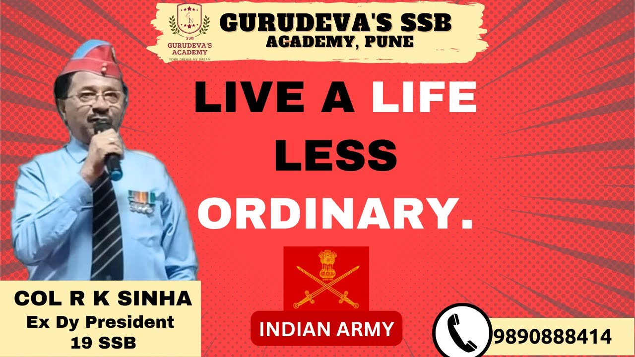 Col RK Sinha | Why should youth join Indian Armed Forced | VIIT Pune ...