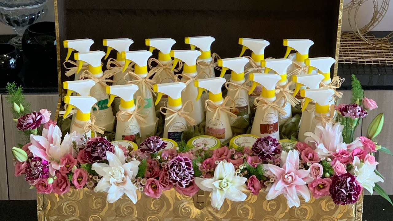 How To Make A Flower And Gift Arrangement// Traditional Arab Wedding ...