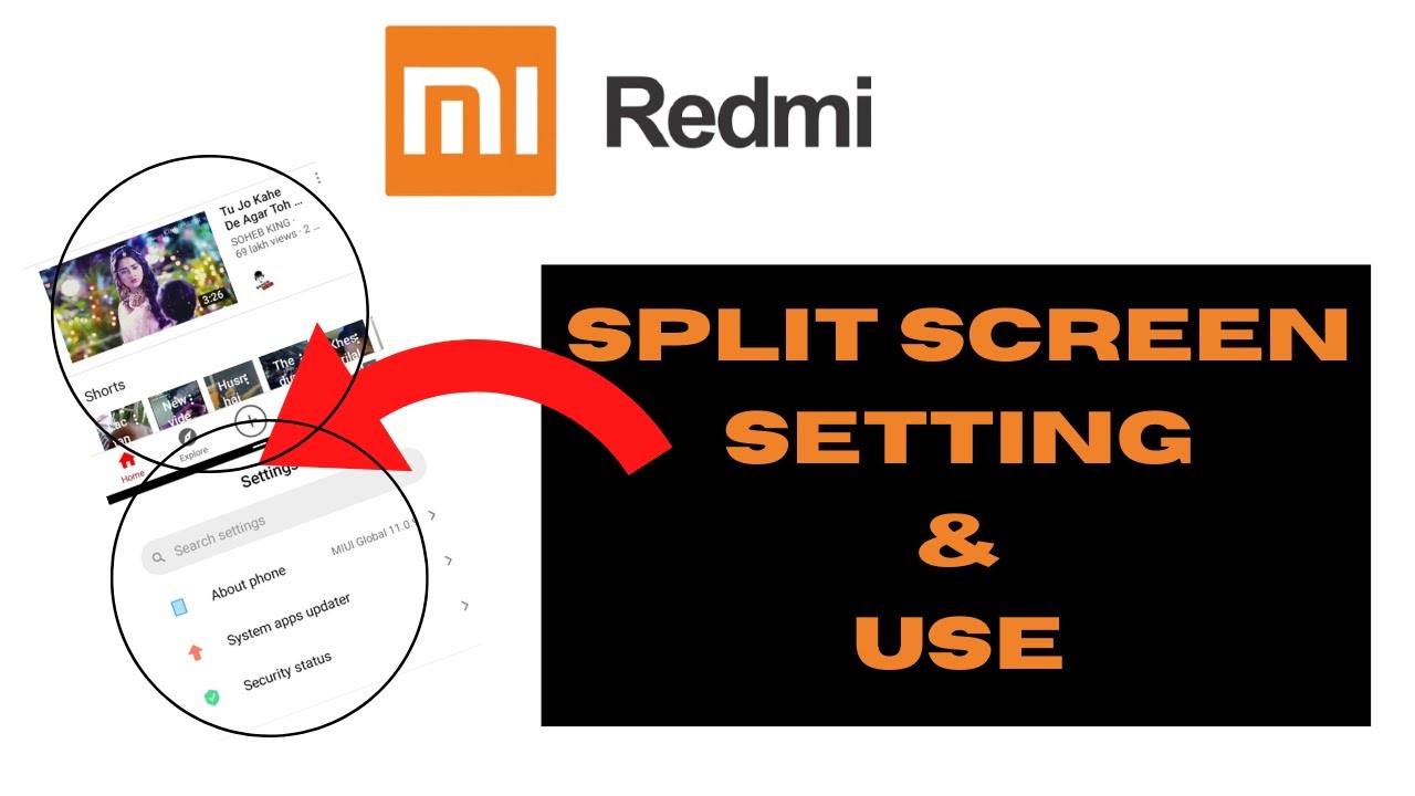 How to setting Redmi split screen and proper use - YouTube