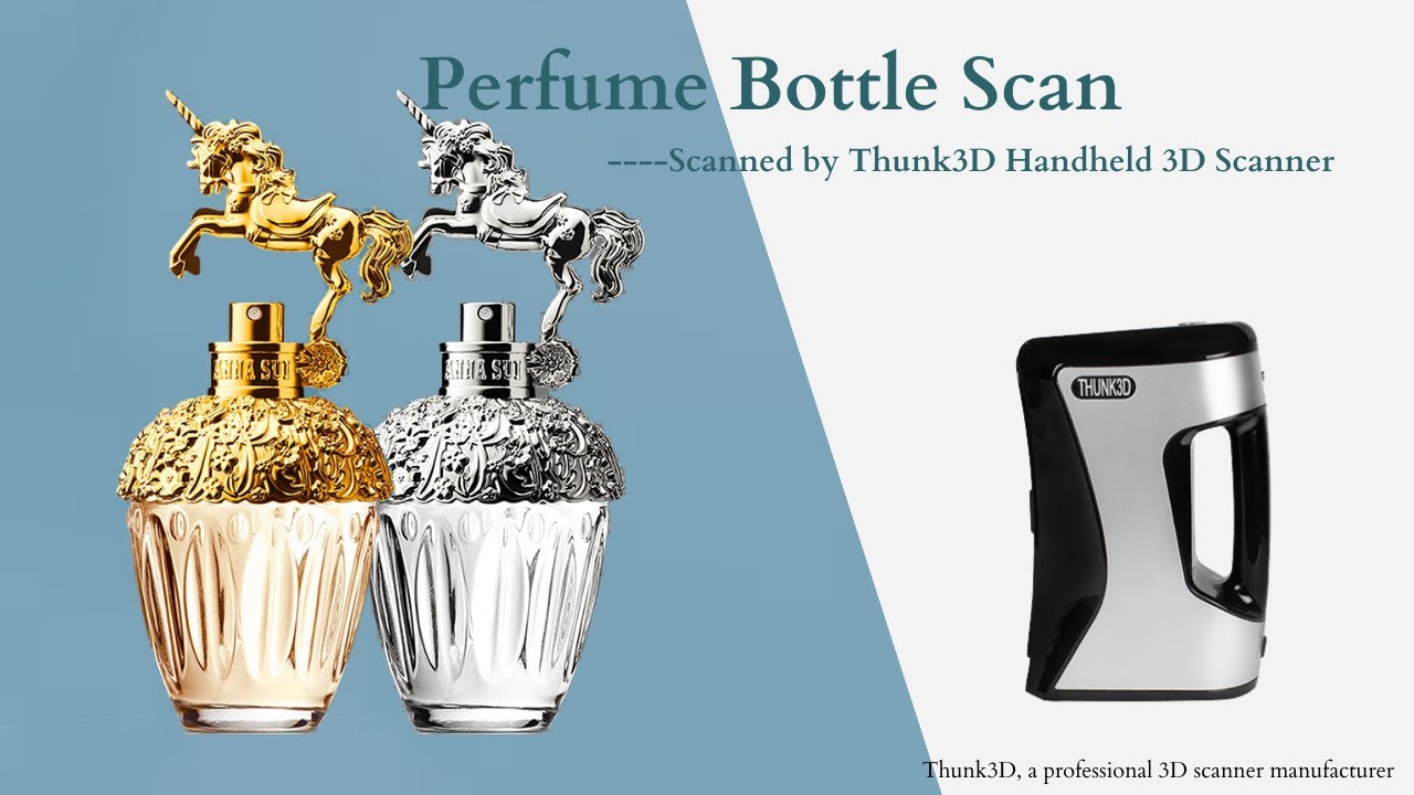Perfume Bottle Scanned by Thunk3D Fisher Handheld 3D Scanner - YouTube