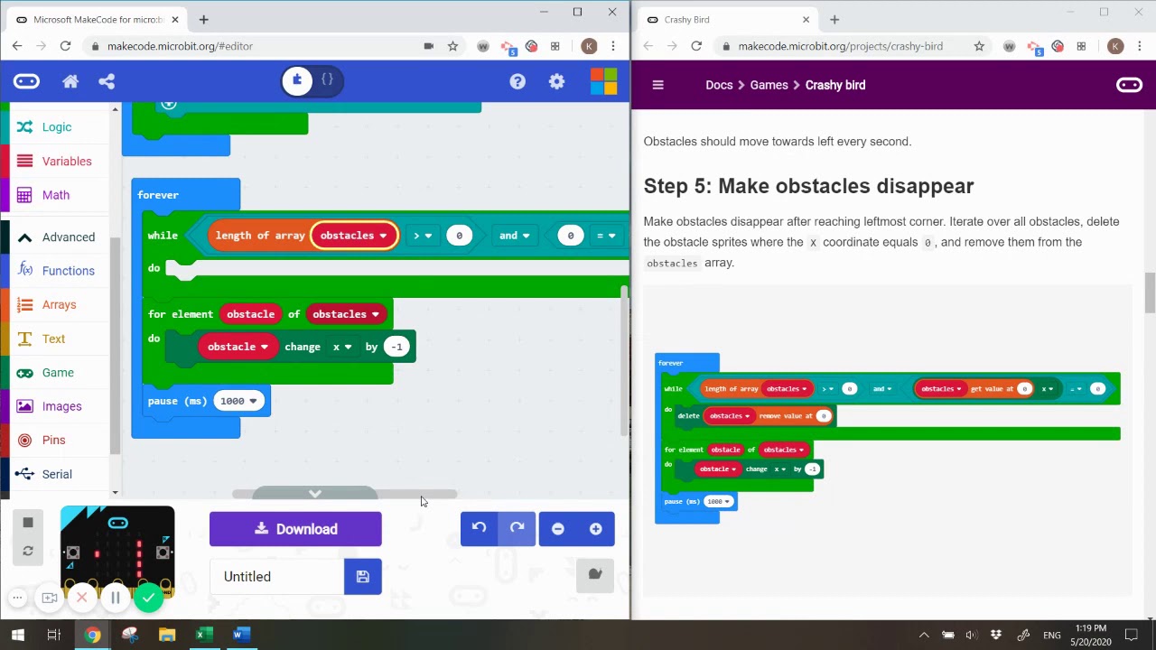 Crashy Bird (Steps 4 and 5) - YouTube