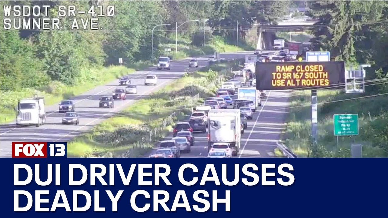 Traffic on SR-410 in Sumner caused by deadly 3-car crash - YouTube