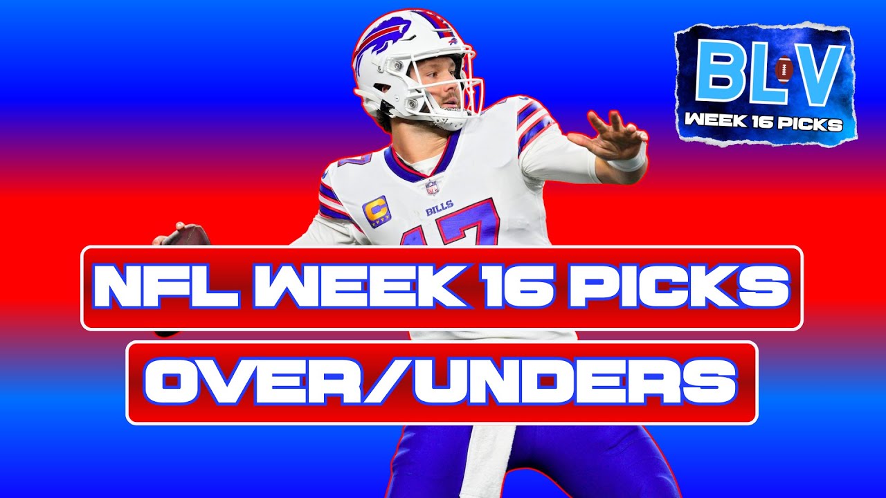 Picks for EVERY NFL Week 16 Over/Under | NFL Week 16 Picks - YouTube