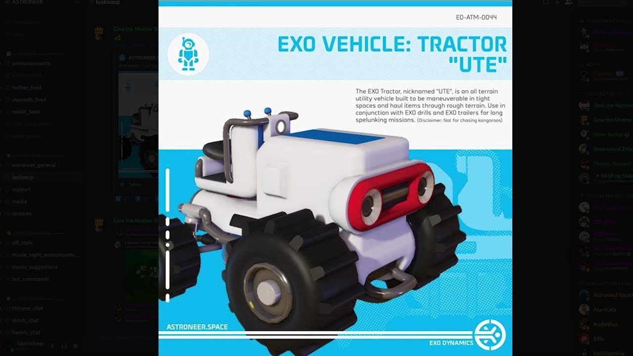 Astroneer News: New Tractor Rover "Tractor Ute", New Suits & More [CC ...