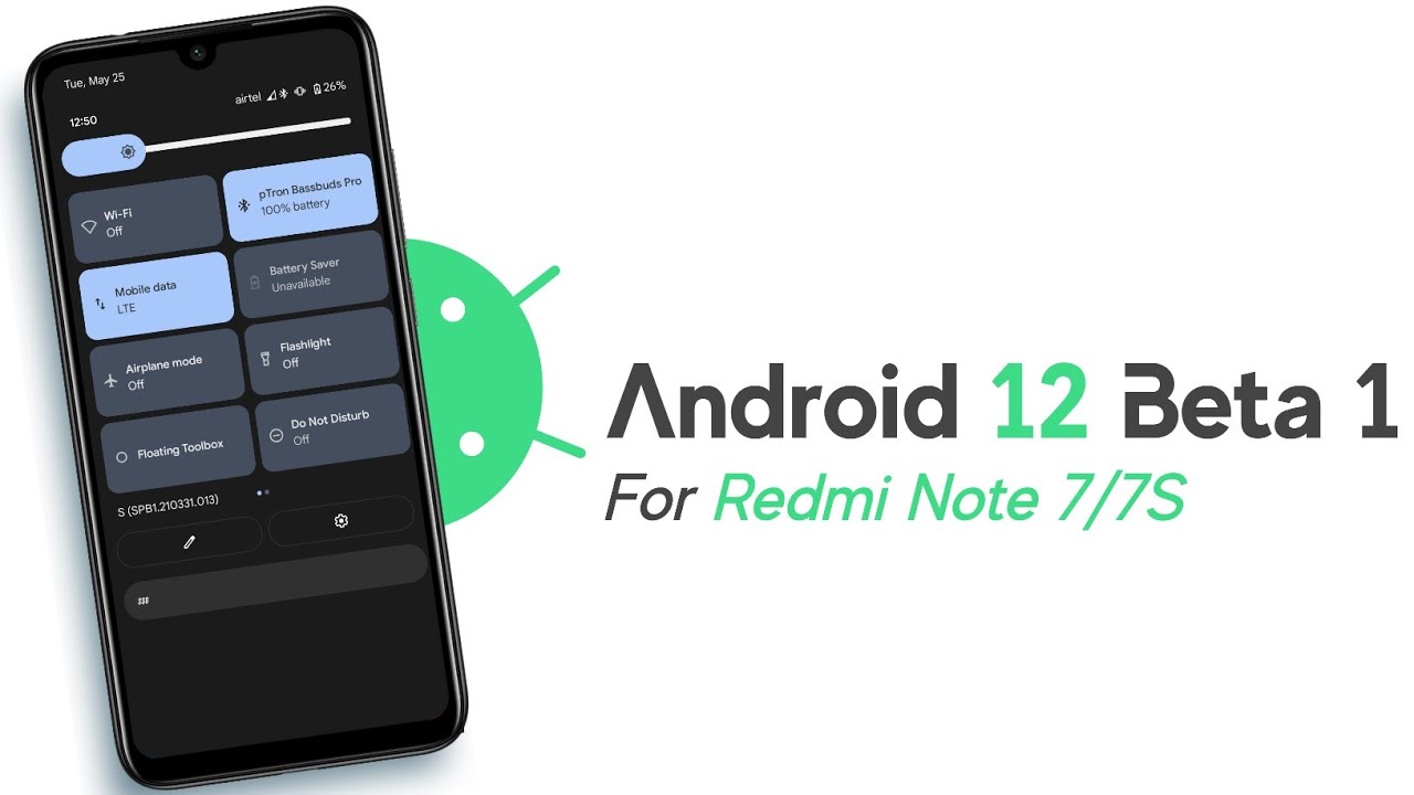 Android 12 Beta 1 Is Here For Redmi Note 7/7S!!! | Complete Review ...