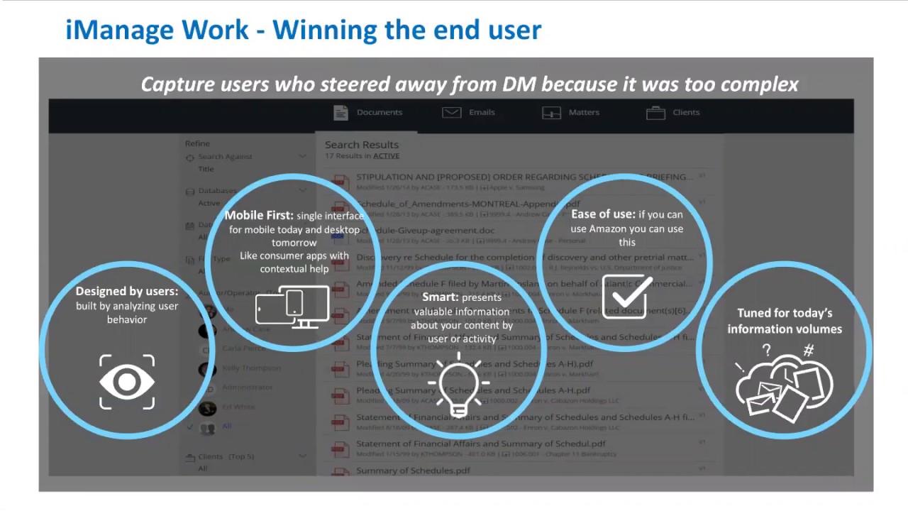 iManage Work 10 The Next Generation User Experience - YouTube