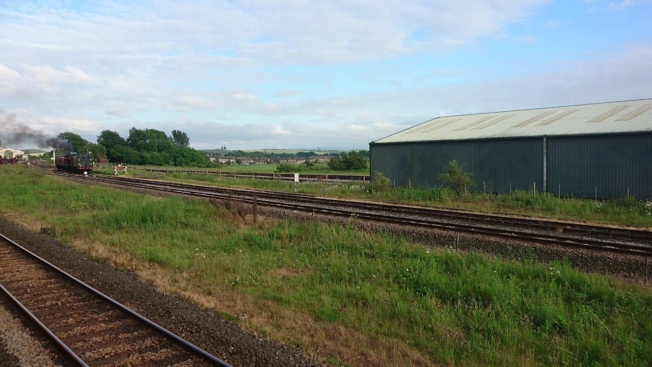 Steam train shunting at Hellifield - Part 2 - YouTube