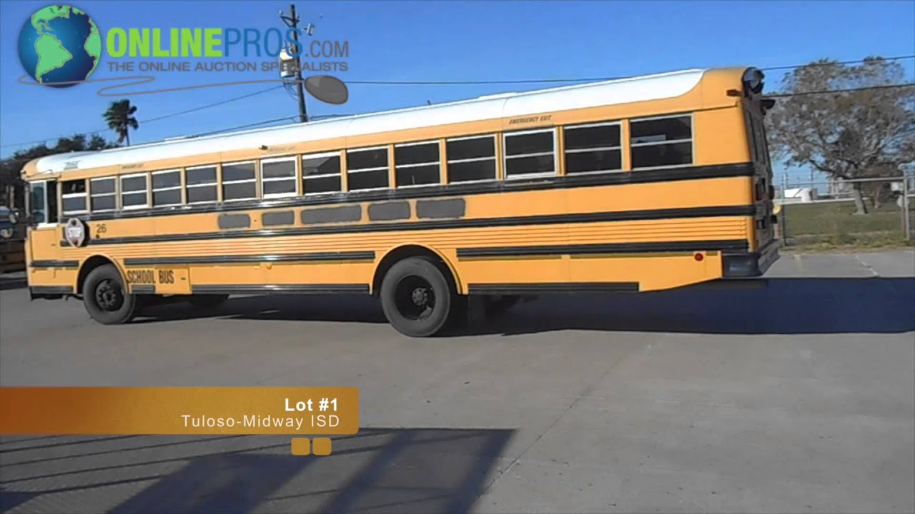 Tuloso Midway Corpus Christi Texas school bus Lot #1 For Sale - YouTube